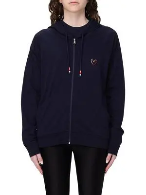 Paul Smith Zip-up Hoodie With Embroidered Heart Detail - Blue