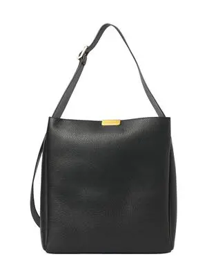 GIANNI CHIARINI Textured Leather Shoulder Bag - Black