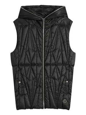 Rick Owens X Moncler Geocamo Ziplock Vest - Black