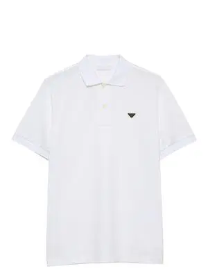Prada Piqué Polo Shirt - White