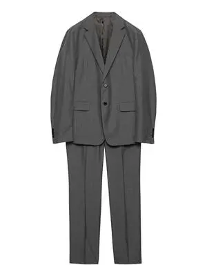 Prada Single-breasted Silk Suit - Grey
