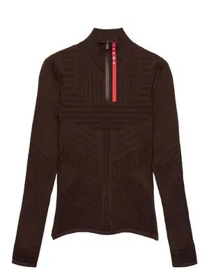 Prada Re-nylon Turtleneck Sweater - Brown