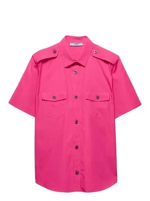 Prada Cotton Poplin Shirt - Pink