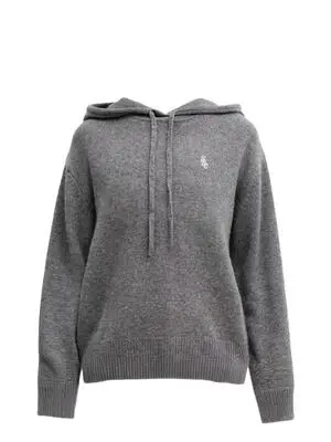 Sporty & Rich Cashmere Hoodie - Grey