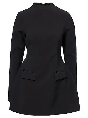 Oddmuse Split-sleeve Mini Dress - Black