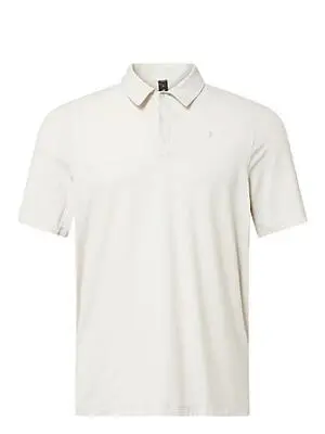 Lululemon Logo Sport Short-sleeve Stretch-woven Polo T-shirt - Bone