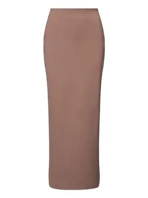 Oddmuse Straight-cut Maxi Skirt - Brown