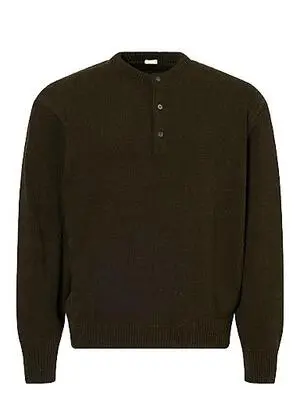 A.PRESSE Regular-fit Silk Jumper - Olive