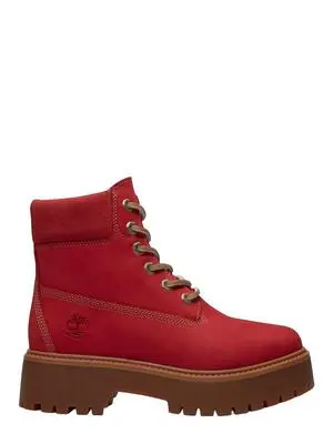 Timberland Stone Street 6"" Waterproof Platform Boot Red
