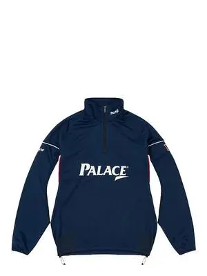 PALACE Hole In 1/4 Zip - Navy Blue