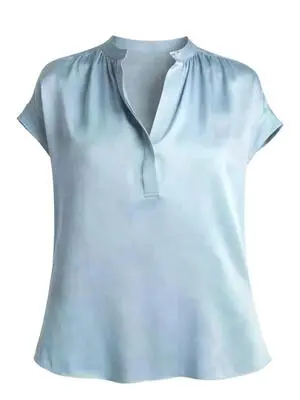 Vince Silk Blouse - Blue
