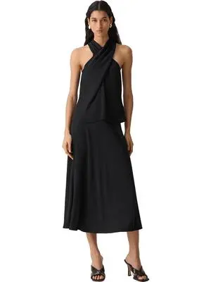 Theory Fluid Pull-on Skirt - Black
