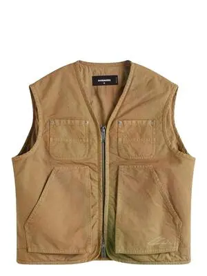 Dsquared2 Zip-up Gilet - Neutrals