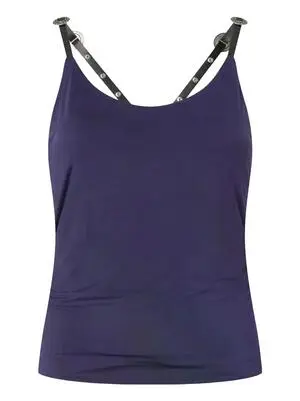 Pinko Eyelet-embellished Strappy Top - Purple