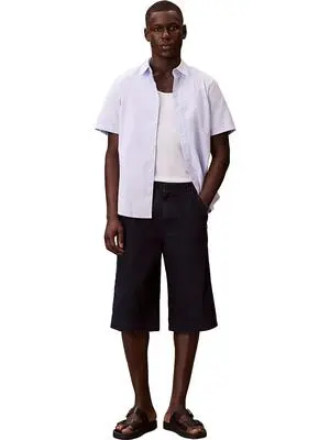 Calvin Klein Lightweight Indigo Denim Long Shorts - Challenger