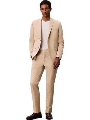 Calvin Klein Linen Blend Slim Pants - Vintage Khaki