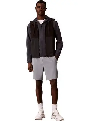 Calvin Klein Graphic Monogram Woven Shorts - Grey Thunder