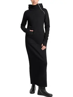 MARCELLA Sweatshirt Dress - Black