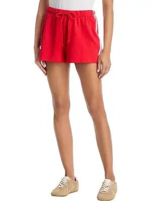 Aqua Jordan Side Striped Shorts - Red