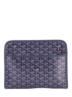 Goyard MM Jouvence Toiletry Pouch Coated Canvas Blue