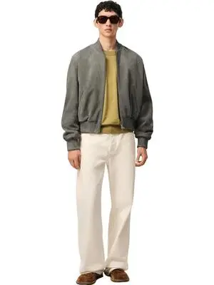 AMI Paris De Coeur Zipped Jacket - Grey
