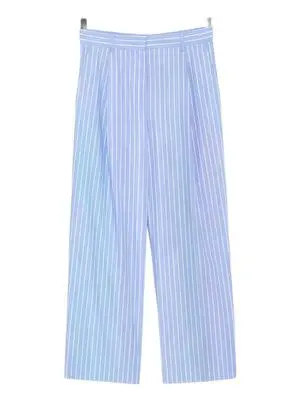 Karl Lagerfeld Striped Pleated Trousers - Blue