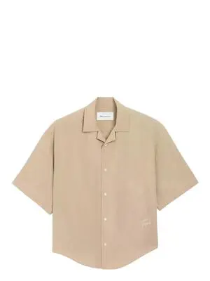 AMI Paris Embroidered Short-sleeve Shirt - Neutrals