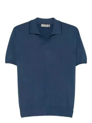 Canali V-neck T-shirt - Blue
