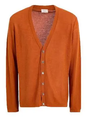 DANIELE FIESOLI Silk And Linen Cardigan - Red
