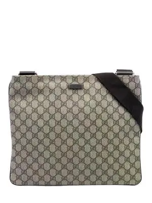 Gucci GG Supreme Crossbody Bag Brown