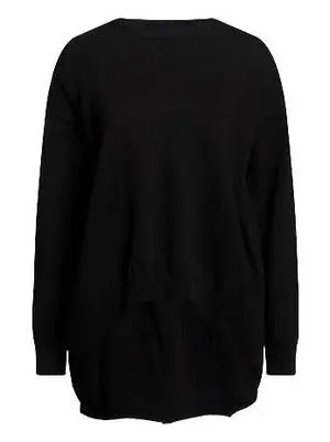 Alpha Studio Cotton Crewneck Sweater - Black