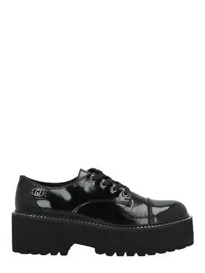 Liu Jo Lace-up Leather Shoes - Black
