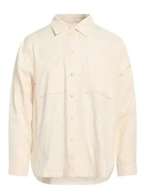 MAISON KITSUNÉ Man Shirt Ivory Size M Cotton