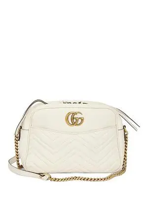 FWRD RENEW Gucci Gg Marmont Shoulder Bag - White
