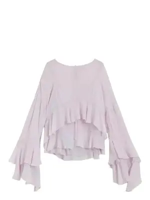 BOSS Boat-neck Blouse - Purple