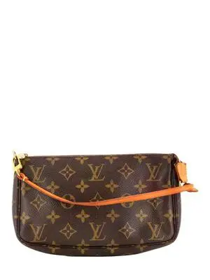 LOUIS VUITTON Pochette Accessoires Monogram Canvas Clutch - Brown