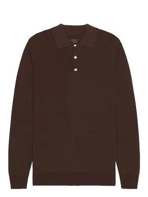 BEAMS Knit Polo - Brown
