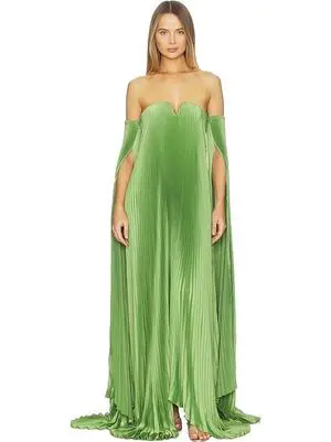L'IDEE Black Tie Gown With Drama Sleeves - Venom