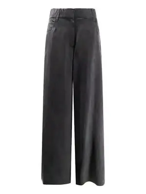 ALYSI Wide Leg Trousers - Grey
