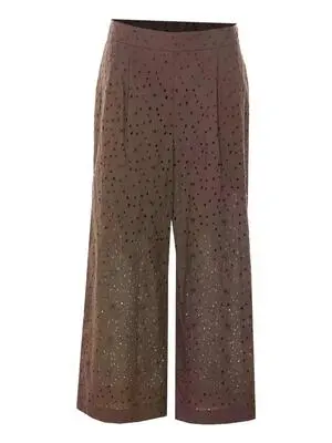 TWINSET Flared Trousers - Brown