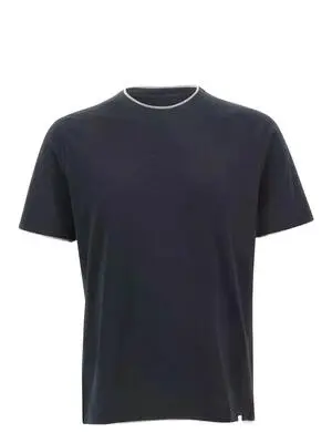 DIKTAT Trims Neckline T-shirt - Blue