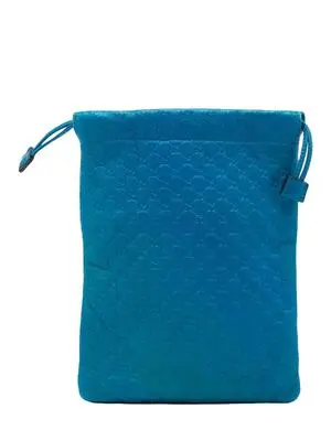 Gucci Microssima Drawstring Pouch - Blue