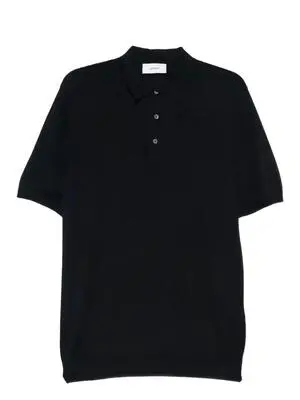 LARDINI Button Polo Shirt - Blue