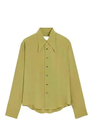 Ami Sharp-collar Shirt - Green