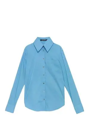 Karl Lagerfeld Everyday Poplin Shirt - Blue