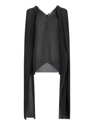 THE ROW V-neck Top - Black