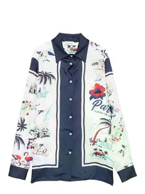 P.a.r.o.s.h Scard Printed Shirt - White