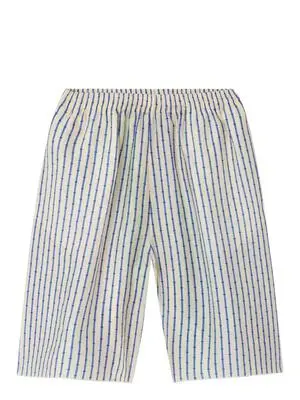 American Vintage Zivow Striped Shorts Neutrals