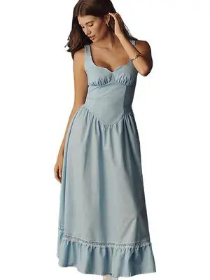 Peixoto Liam Sleeveless Midi Dress - Blue