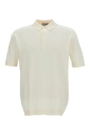 John Smedley Short-sleeved Polo Shirt White